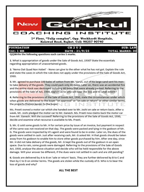 Found Law Ch2 U3 Pdf Business Private Law