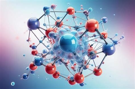 Scientific Backdrop Molecular Structure At The Atomic Level Light