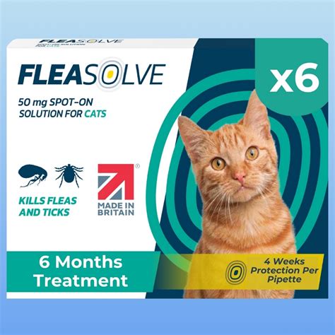 Fleasolve Spot On Cat Vet Strength Flea And Tick Treatment