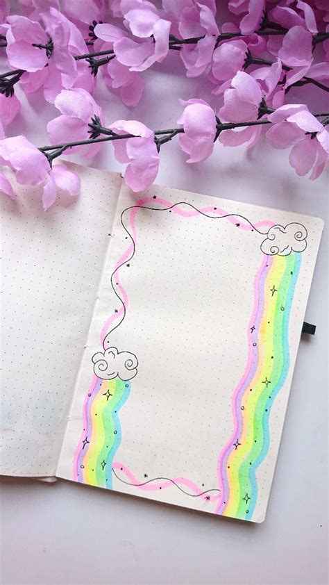 Beautiful Notebook Journal Ideas Page Border Design Bond Paper Design Page Borders Design