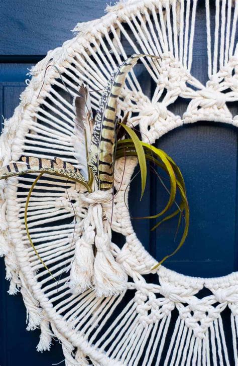 Macrame Wreath Tutorial With Easy Video To Make Beautiful Fall Wreath
