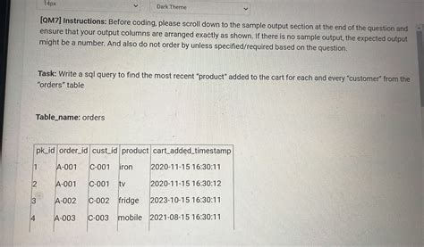 14 P X Dark Theme Qm7 Instructions Before Studyx