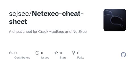 Github Scjsec Netexec Cheat Sheet A Cheat Sheet For Crackmapexec And Netexec