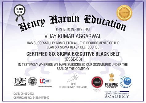 Vijay Kumar Aggarwal Has Successfully Completed The Certification In