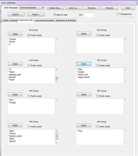 Manually Set Commands To Be Highlighted In Notepad Game Development Choice Of Games Forum