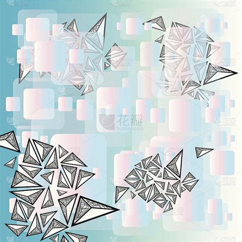 抽象图形背景与三角形