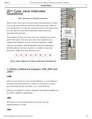 201 Core Java Interview Questions OOPs Interview Questions Javatpoint Pdf 18 09 2015 201