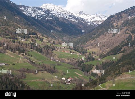 A View From The Europa Bridge Of The Brenner Pass In Austria Taken In