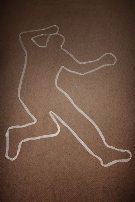 Dead Body Outline Police Line