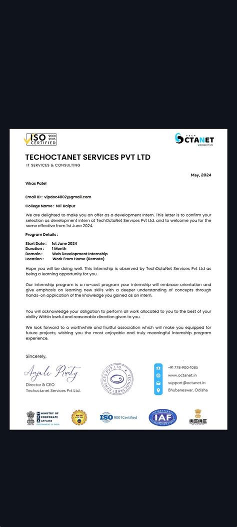 Vikas Patel On Linkedin Thrilled To Announce That I Had Been Selected