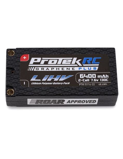 ProTek RC 2S 130C Low IR Si Graphene HV Shorty LiPo Battery 7 6V 6400mAh PTK 5114 22