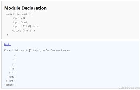 Hdlbits练习25 Rule 110hdlbits Rule110 Csdn博客