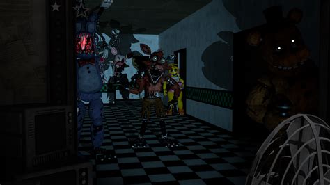 Fnaf 2c4d Fnaf 2 Hall By Adrianproductions On Deviantart