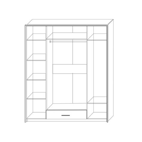 Daudzmebeles Lv Skapji Penāli Scarlet 4d Skapis €453 00