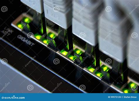 Gigabit Ethernet Connection Stock Photo Image Of Networking Connection