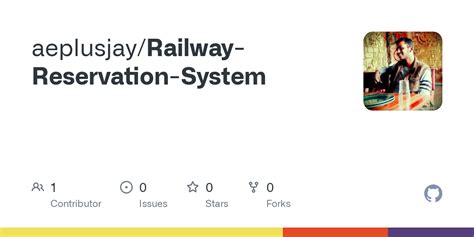 Github Aeplusjay Railway Reservation System