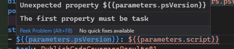 Parameters In Main Entry Pipeline Yml Give Warnings Issue Microsoft Azure Pipelines
