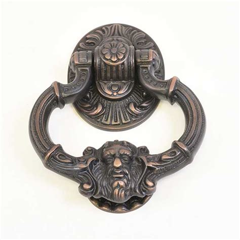 Brass Accents A03 K5060 613vb Solid Brass Door Knocker Neptune