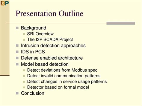 Ppt Model Based Intrusion Detection For Scada Networks Powerpoint