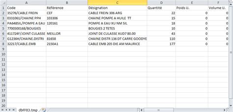 exporter les données vers excel