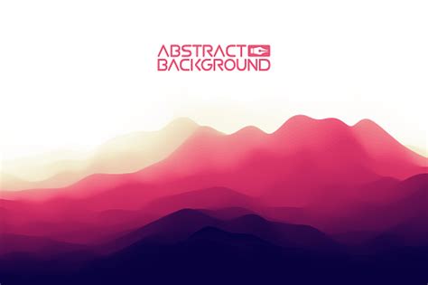 3d 가로 배경 보라색 그라데이션 추상 벡터 일러스트레이션컴퓨터 아트 디자인 템플릿 마운틴 픽스가 있는 풍경 0명에 대한 스톡 벡터 아트 및 기타 이미지 Istock