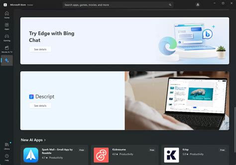 Microsoft Store Ai Hub Announced At Build Is Starting To Show Up In The Actual App Insider