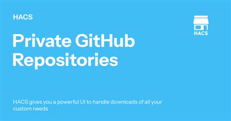 Private Github Repositories Hacs