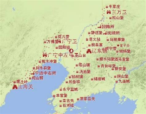 看看明代中后期的东北边防 明万历初辽东布城图