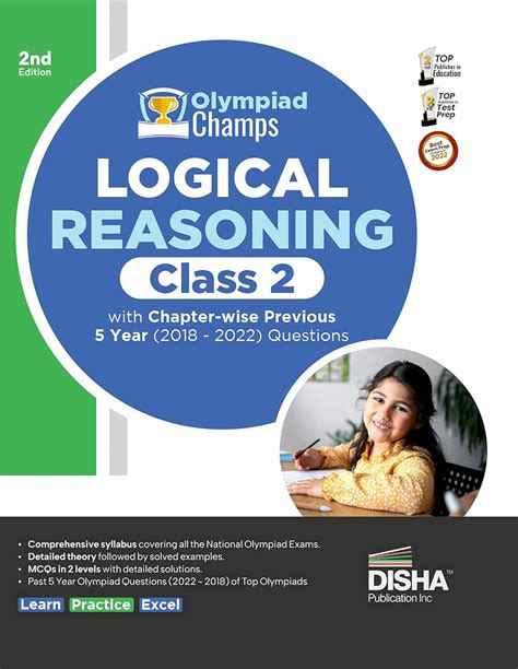Olympiad Champs Logical Reasoning Class 2 With Chapter Wise Previous 5 Year 2018 2022