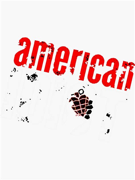 American Idot Sticker For Sale By Bartellca Redbubble