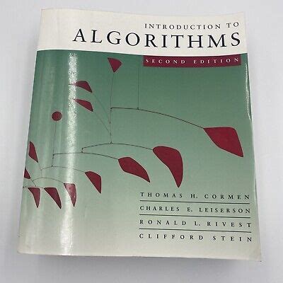 Introduction To Algorithms Second Edition By Thomas H Cormen Paperback