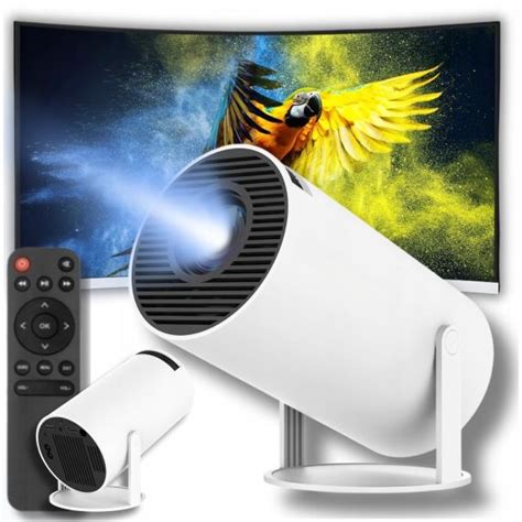 Obrotowy Mini Projektor Rzutnik Full Hd Android Tv Wifi Polskie Menu Pilot Erli Pl