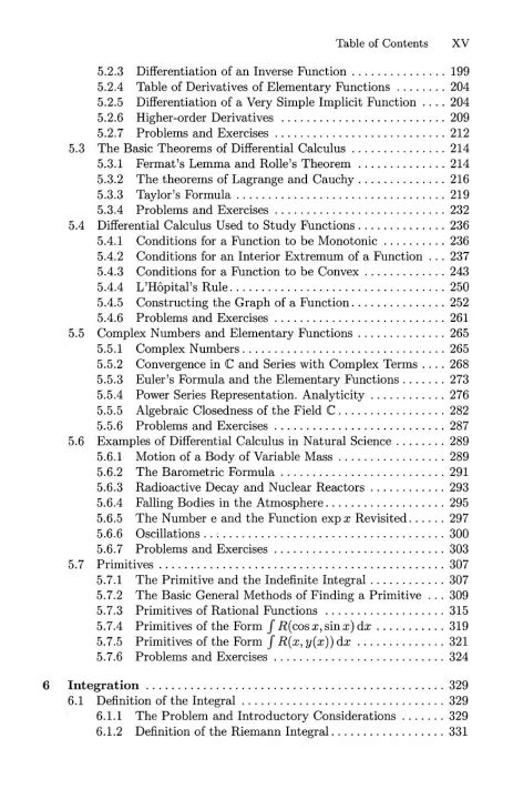 Mathematical Analysis I
