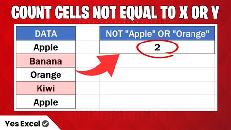 Excel Formula Count Cells Not Equal To Exceljet