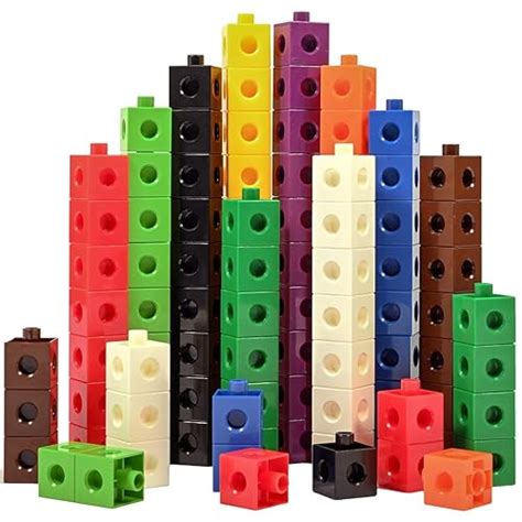 Edxeducation Linking Cubes Set Of 100 Connecting And Counting Snap Blocks For Construction