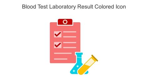 Blood Test Laboratory Result Colored Icon In Powerpoint Pptx Png And Editable Eps Format PPT Sample