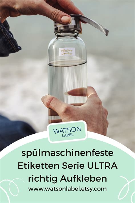 Spülmaschinenfeste Etiketten Richtig Aufkleben Watsonlabel