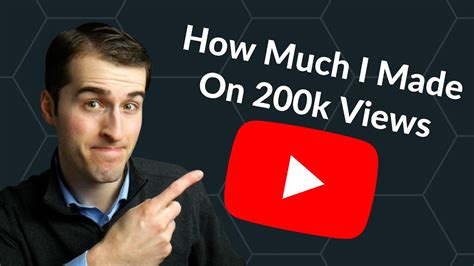 How Much Money I Made On Youtube 200k Views Youtube