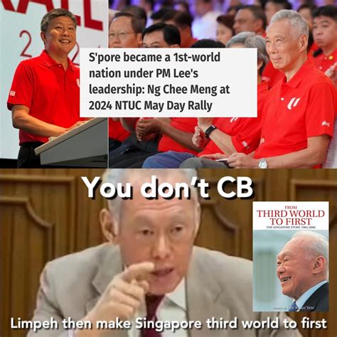 Ng Chee Meng Think Sg Was Not First World Country In 2004 When Lee Hsien Loong Become Pm R