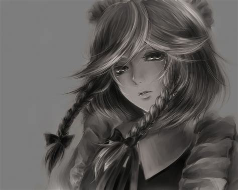 Beautiful Anime Girl Drawing Wallpapers Wallpaper Cave