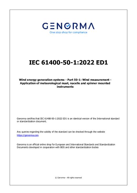 Iec 61400 50 1 2022 Ed1
