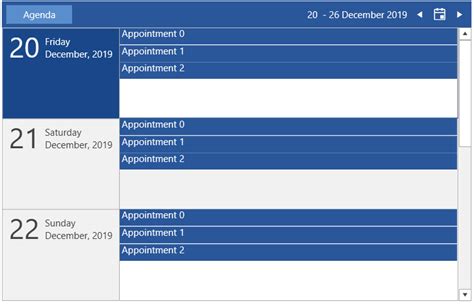 Wpf Scheduleview Agendaviewdefinition Telerik Ui For Wpf