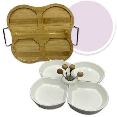 Менажниці для закусок купити тарілки менажниці оптова ціна для ресторанів в Києві Restoplus