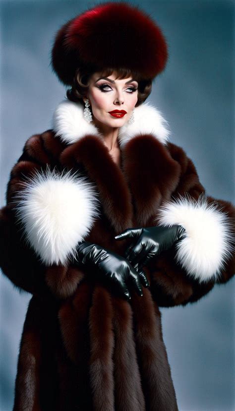 Joan Collins Wearing Luxurious Furs By Sissyfurslut On Deviantart