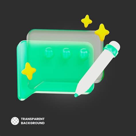 Premium Psd Comment 3d User Interface Icon