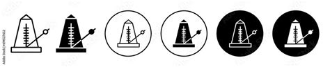 Classic Metronome Icon Old Antique Metronome Keep A Consistent Tempo By Steady Click Marking A