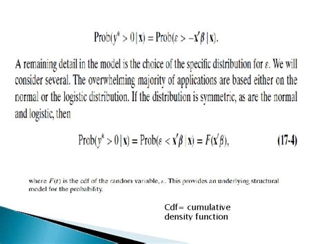Discrete Models Types Of Discrete Models Binary Models