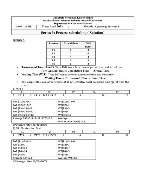 Series3 Os 2023 Solution Complete Pdf Scheduling Computing