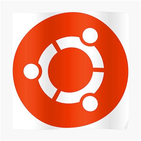 Ubuntu Logo Poster For Sale By Quenut Redbubble