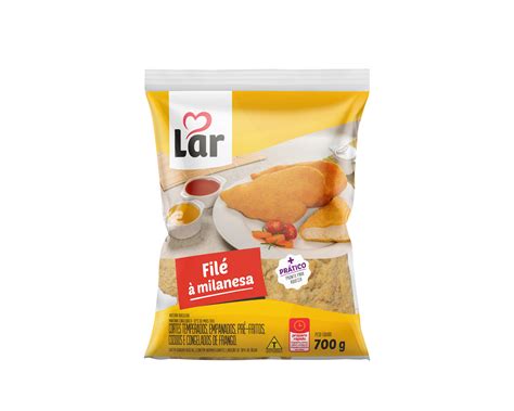 Filé à Milanesa 700g Lar Cooperativa Agroindustrial
